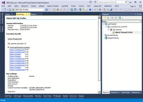 Bde Sql Profiler Tutorial 2 Analyzing Results Aqtime Documentation