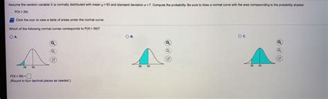 Solved Assume The Random Variable X Is Nomally Distributed