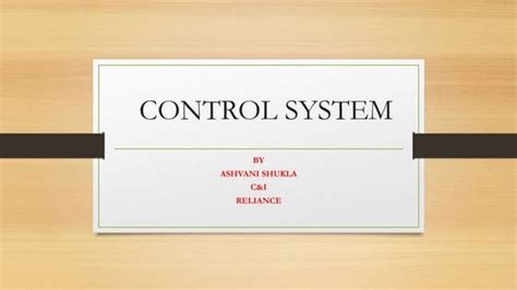 Open Loop And Close Loop Control System Pptpptx