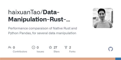 github haixuantao data manipulation rust pandas performance