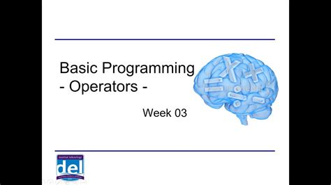 it del dasar programming c operators part 1 youtube