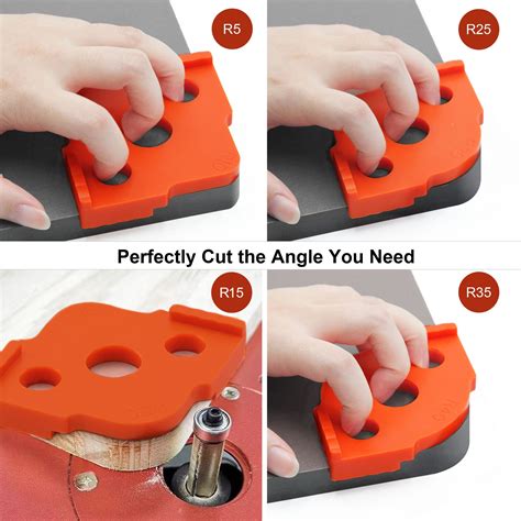 8 Radius Corners Router Jig Router Templates High Hardness Abs Cnc Radius