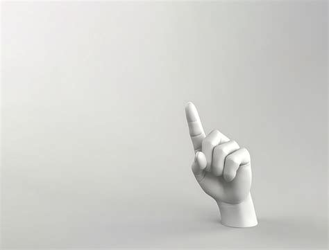 vue de la main 3d pointant avec l index photo gratuite