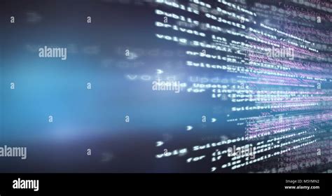 Coding Text Floating Stock Photo Alamy