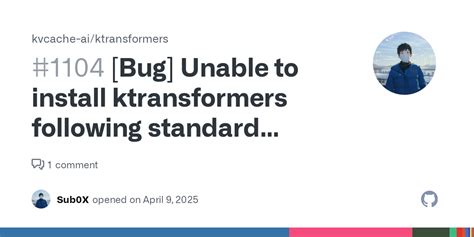 Bug Unable To Install Ktransformers Following Standard Instructions