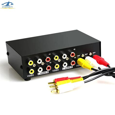 HFSECURITY Pc AV Conventer Audio Video Switch Signal Switcher Input Output Switch Splitter