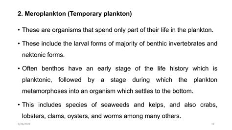 Plankton Types Importancepptx