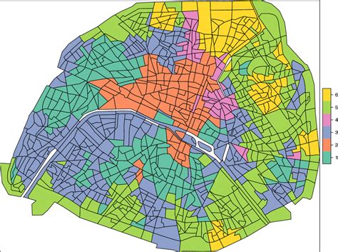 Spatial Distribution Of Groups 1 To 6 For Set 3 Colors Correspond To Download Scientific