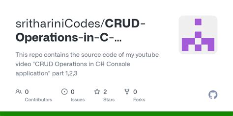 Crud Operations In C Console Applicationcrudappprogramcs At Master · Sritharinicodescrud