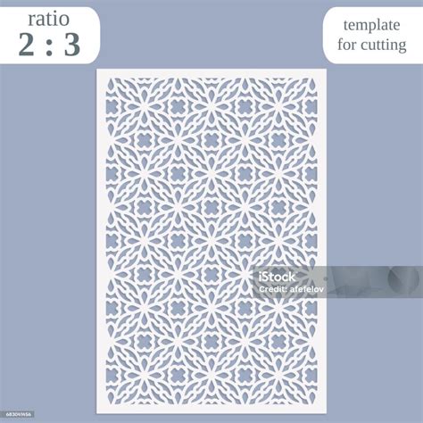 종이 비쳐 인사말 카드 절단 레이스 초대 Lasercut 금속 패널 나무 조각 템플릿 레이저 컷된 플라스틱 벡터 일러스트 레이