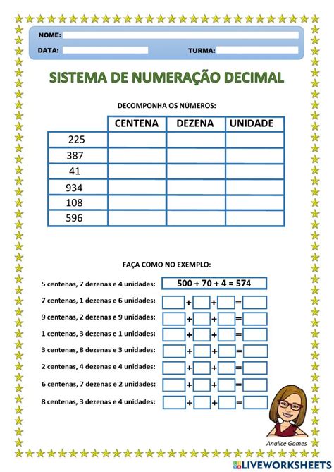 Sistema De Nume Free Interactive Worksheets 1516777
