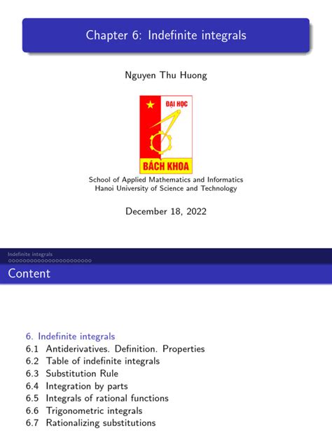 Definite Integral Pdf Integral Trigonometric Functions