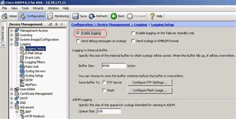 Asa 8 2 Configure Syslog Using Asdm Cisco