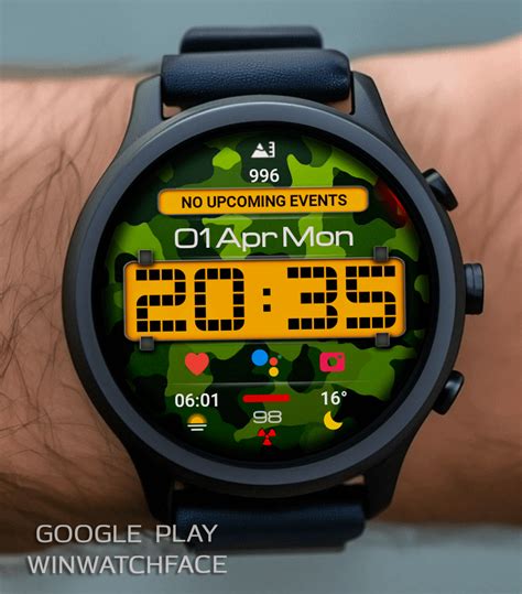 🍀new🍀 Super Minmal V4 Camo R Androidwatchfaces