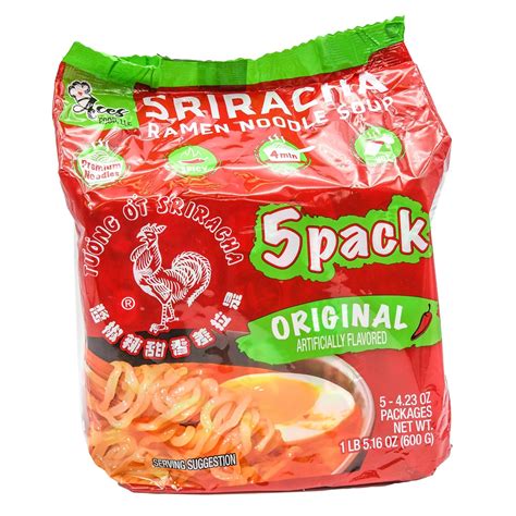 Tuong Ot Sriracha Original Flavor Ramen Noodle Soup 423 Oz Bag 5 Pack In Nepal At Npr 10722
