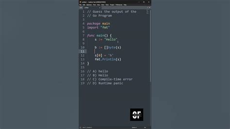 Go Predict The Output 3 Of50 Golanginterviewproblem Golang