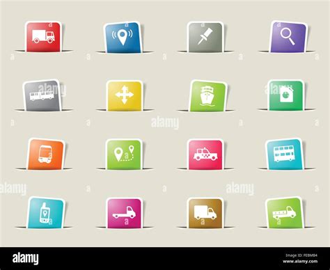 Navigation Simply Icons Stock Vector Image And Art Alamy