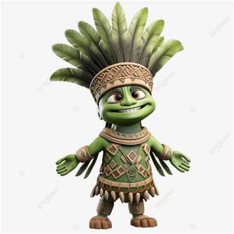 Inventive Flat Green Bean Pod Charecter Inventive Flat Green Bean Pod