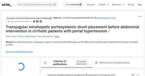Transjugular Intrahepatic Portosystemic Shunt Placement Before Abdominal Intervention In