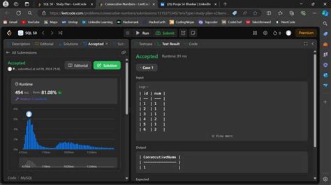 Day 69 Of Leetcode Challenge 180 Numbers Pooja Sri Bhaskar Posted On