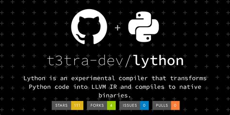 Github T3tra Devlython Lython Is An Experimental Compiler That Transforms Python Code Into