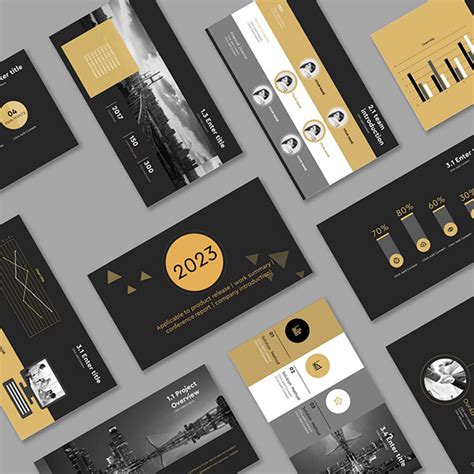 Шаблон бизнес презентации для компании Square Biecom Market