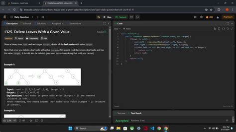 Tanzeel Ahmad On Linkedin 365daysofcode Leetcode Codeeveryday Binarytree