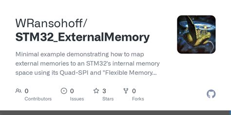 Github Wransohoffstm32externalmemory Minimal Example Demonstrating How To Map External