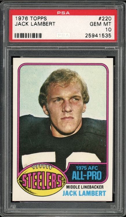 10 Most Valuable Jack Lambert Football Cards