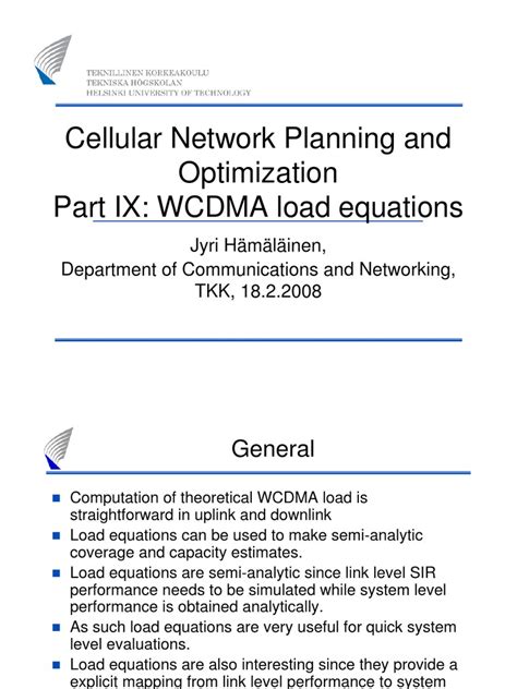 Cellular Network Planning And Optimization Part9 Pdf Pdf Decibel Electronics