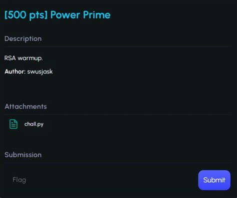 Cryptography Ctf Power Prime Raihan Sultan Pasha Basuki