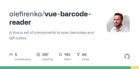 GitHub Olefirenko Vue Barcode Reader A Vue Js Set Of Components To