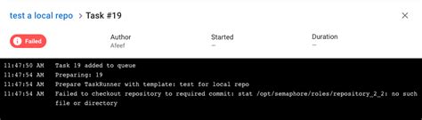 problem with using local repository · issue 968 · semaphoreui semaphore · github