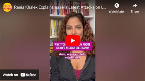 Rania Khalek Explains Israels Latest Attacks On Lebanon Thealtworld