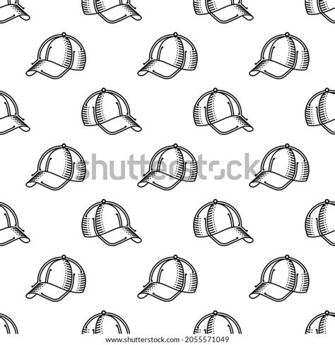 2843 Baseball Cap Pattern Stock Vectors And Vector Art Shutterstock