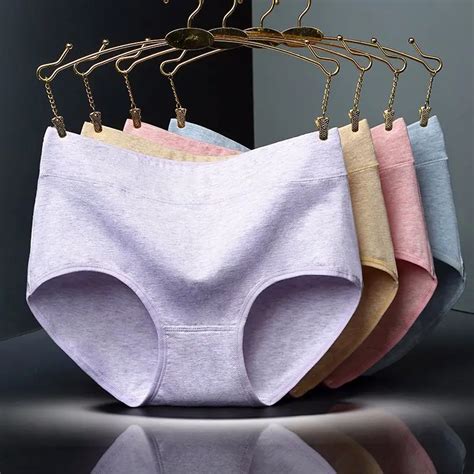 Ladies Solid Skin Color Cotton Briefs Lavendor Skin Female Panties Womens Large Size L Xl Xxl