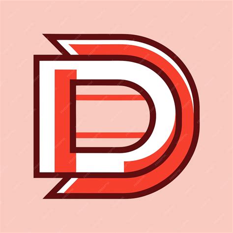 Letter D Line Art Logo Design Vector Art And Illustration Premium Ai