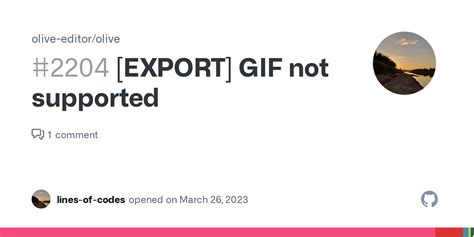 EXPORT Not Supported Issue Olive Editor Olive GitHub