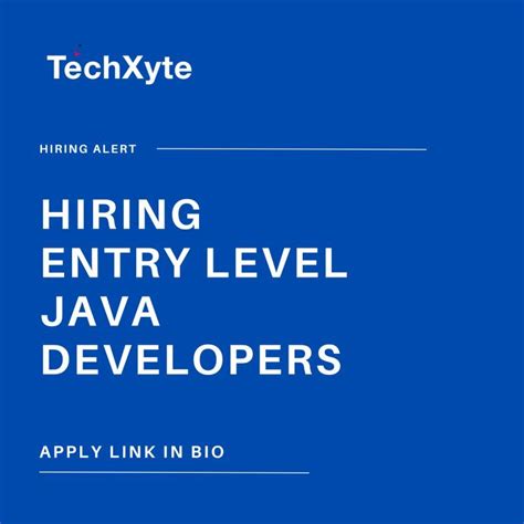 Lokesh Paliwal On Linkedin Techxyte Is Hiring Entry Level Java
