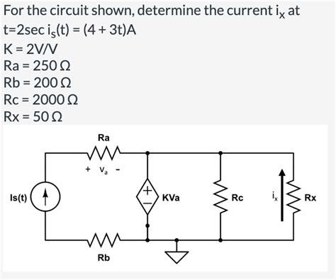 Solved For The Circuit Shown Determine The Current Ix Chegg Com