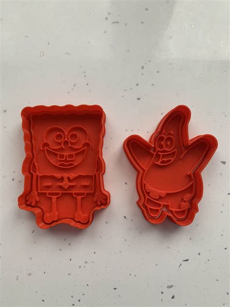Stl Datei Spongebob Und Patrick Ausstechformen 🍪・3d Drucker Vorlage Zum Herunterladen・cults
