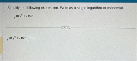 Solved Use The Properties Of Logarithms To Write The Chegg