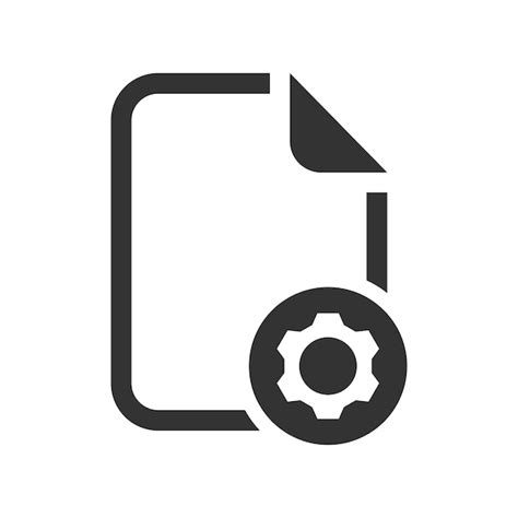 Premium Vector File Setting Icon