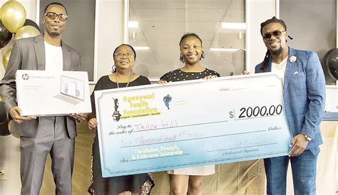 Hill Awarded Ogunyemi Foundation Scholarship Ruston Daily Leader