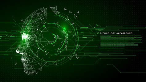 회로와 머리 모양 인공 지능 전자 세계의 도덕 벡터 일러스트의 조합 Cpu에 대한 스톡 벡터 아트 및 기타 이미지 Cpu