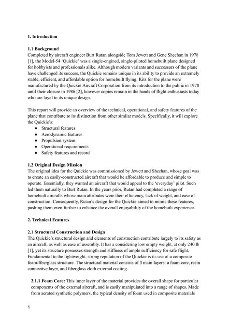 Aero1560 Assignment 1 Aero1560 Introduction To Aerospace