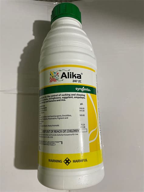 Alika 247 Zc 1 Liter 250ml 100 Ml Lambda Cyhalothrin Thiamethoxam Insecticide By