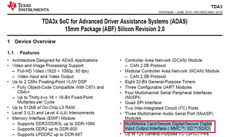 TDA TDA M EMMC Support Processors Forum Processors TI E E Support Forums