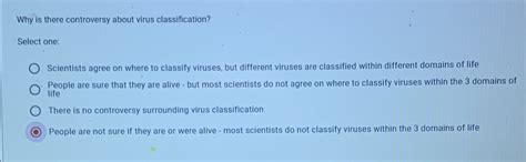 Solved Why Is There Controversy About Virus