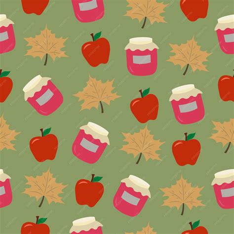 Premium Vector Cute Fall Pattern Vector Illustration For Cards Posters Flyers Webs And